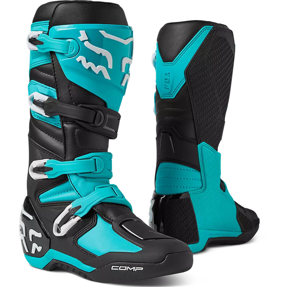 Botas MX/Enduro Fox Botas Moto Comp Celeste