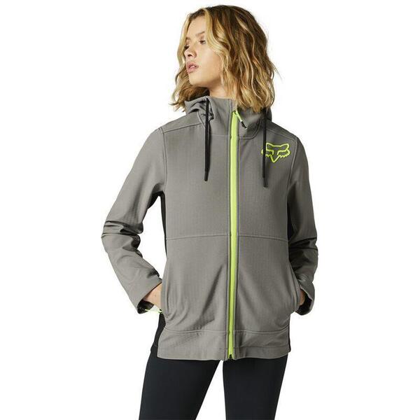 MotoMundi - Chaquetas casual Fox Chaqueta Lifestyle Mujer Softshell Pit Gris Fox